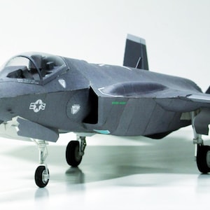 Papercraft Kit F-35 Lightning II Airplane 3d Paper Model Crafting Kit ...