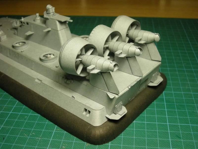 Papercraft Kit Hovercraft 3d Paper Model Crafting Kit PDF Plans to ...