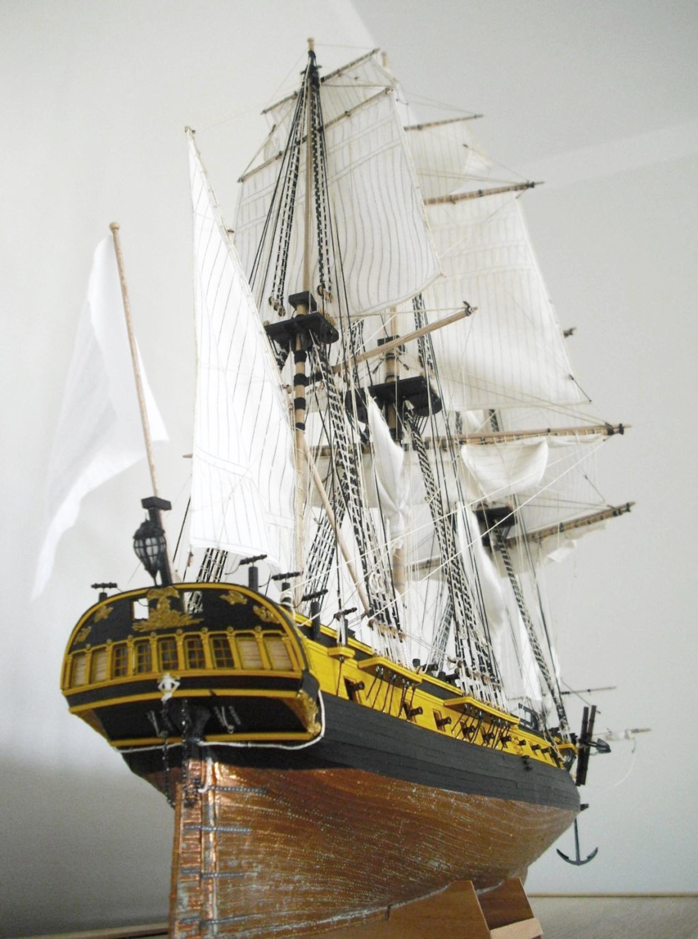 Papercraft Kit Belle Poule Frigate Ship 3d Paper Model Crafting PDF ...