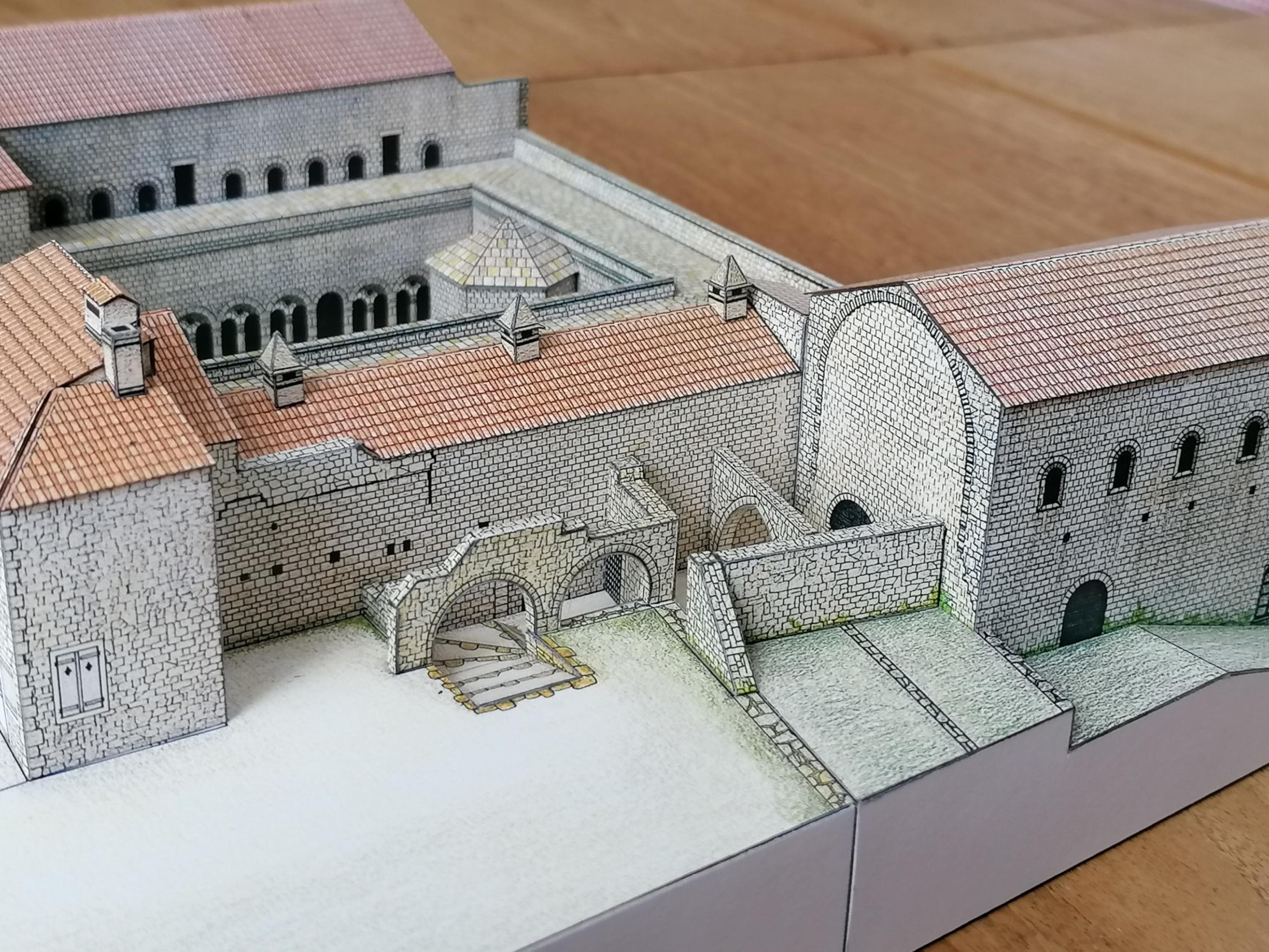 Papercraft Kit Thoronet Abbey Church 3d Paper Model Crafting PDF Plans ...