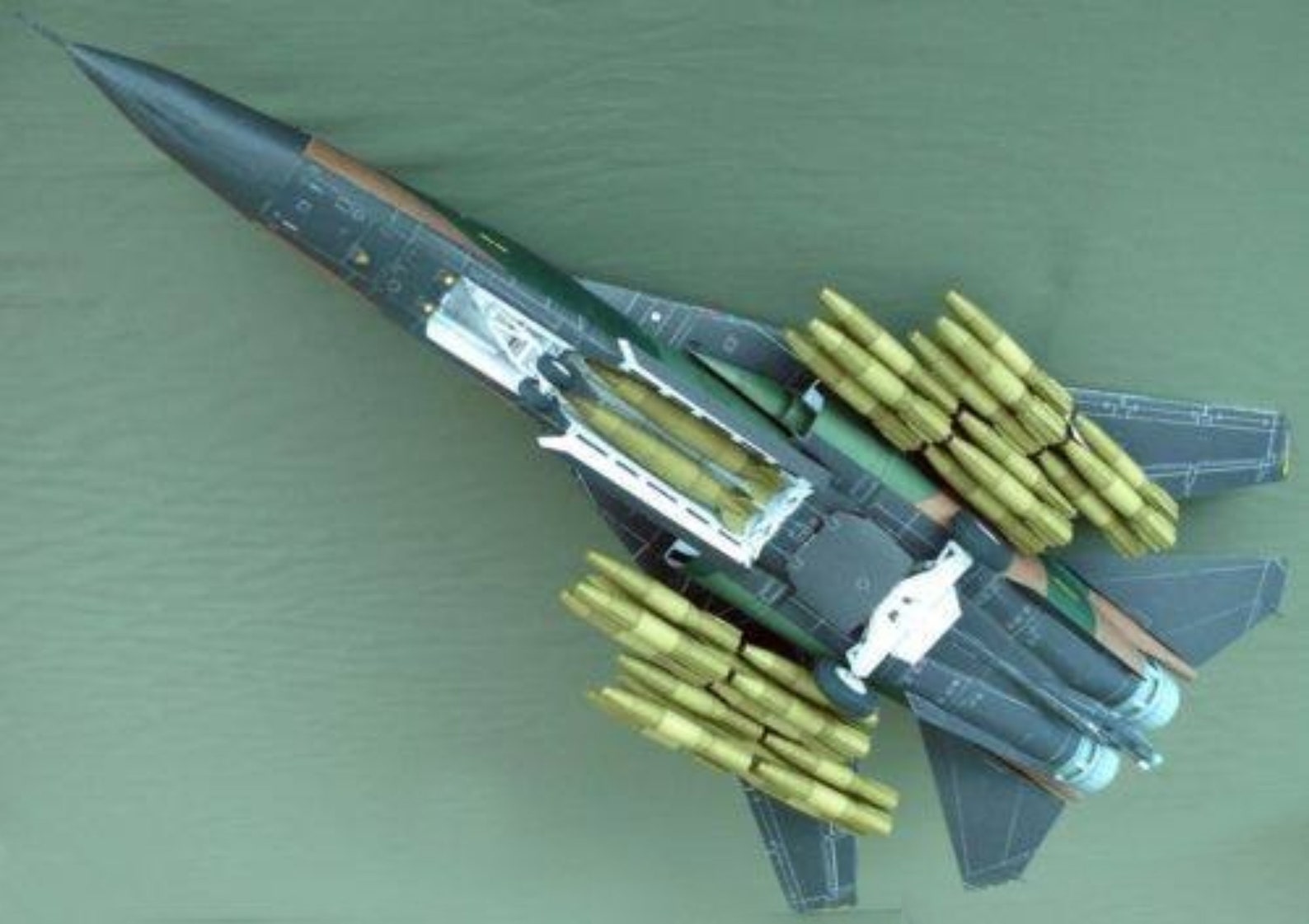 Papercraft Kit F-111 Aardvark Airplane 3d Paper Model Crafting Kit PDF ...