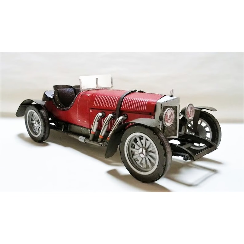 Papercraft Kit Mercedes SSK Car 3d Paper Model Crafting Kit PDF Plans ...