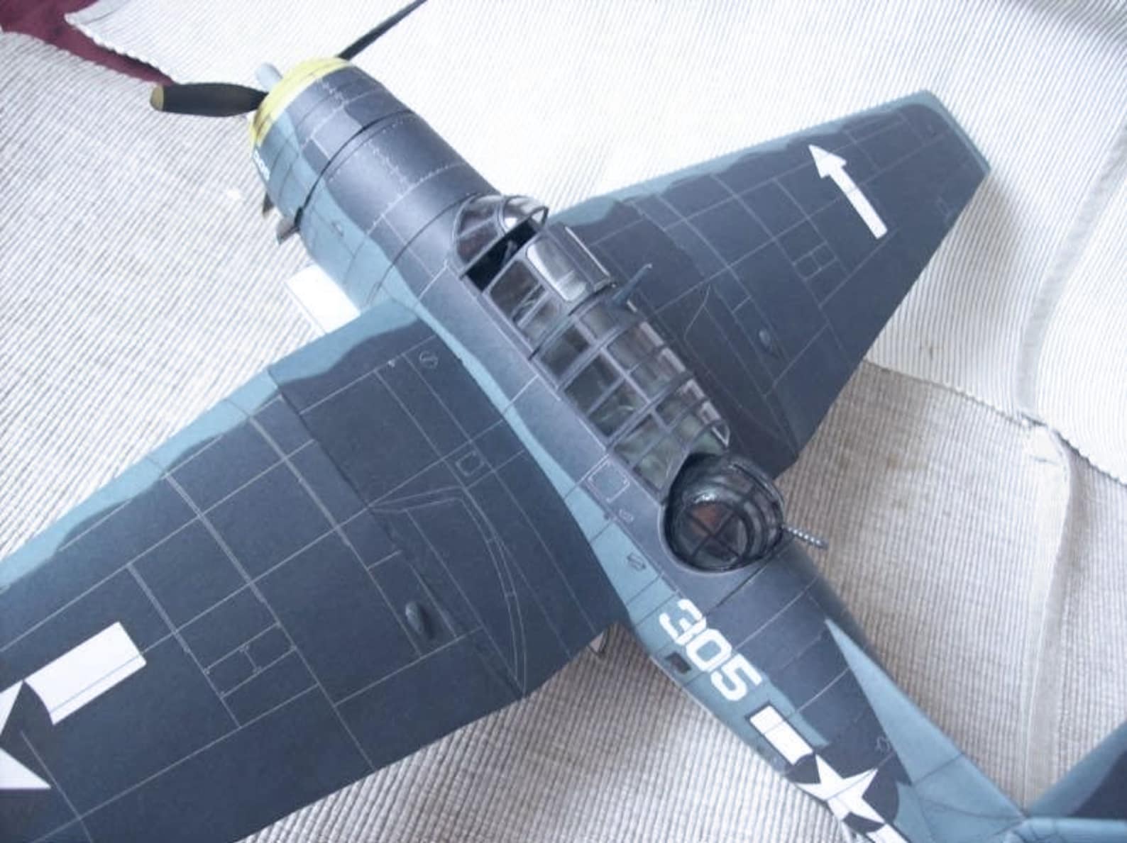 Papercraft Kit TBF Avenger Airplane 3d Paper Model Crafting Kit PDF ...