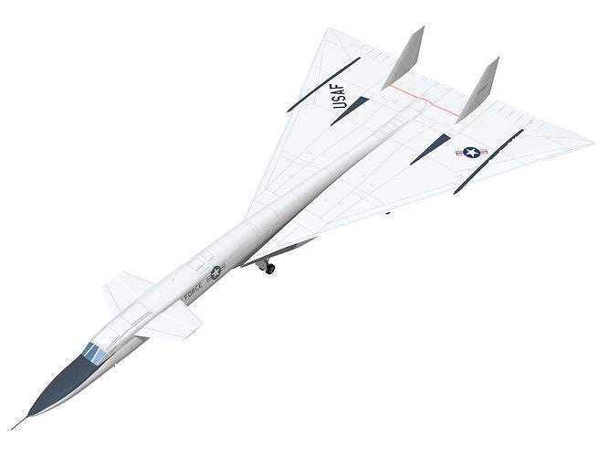 Papercraft Kit XB-70 Valkyrie Airplane 3d Paper Model Crafting PDF ...