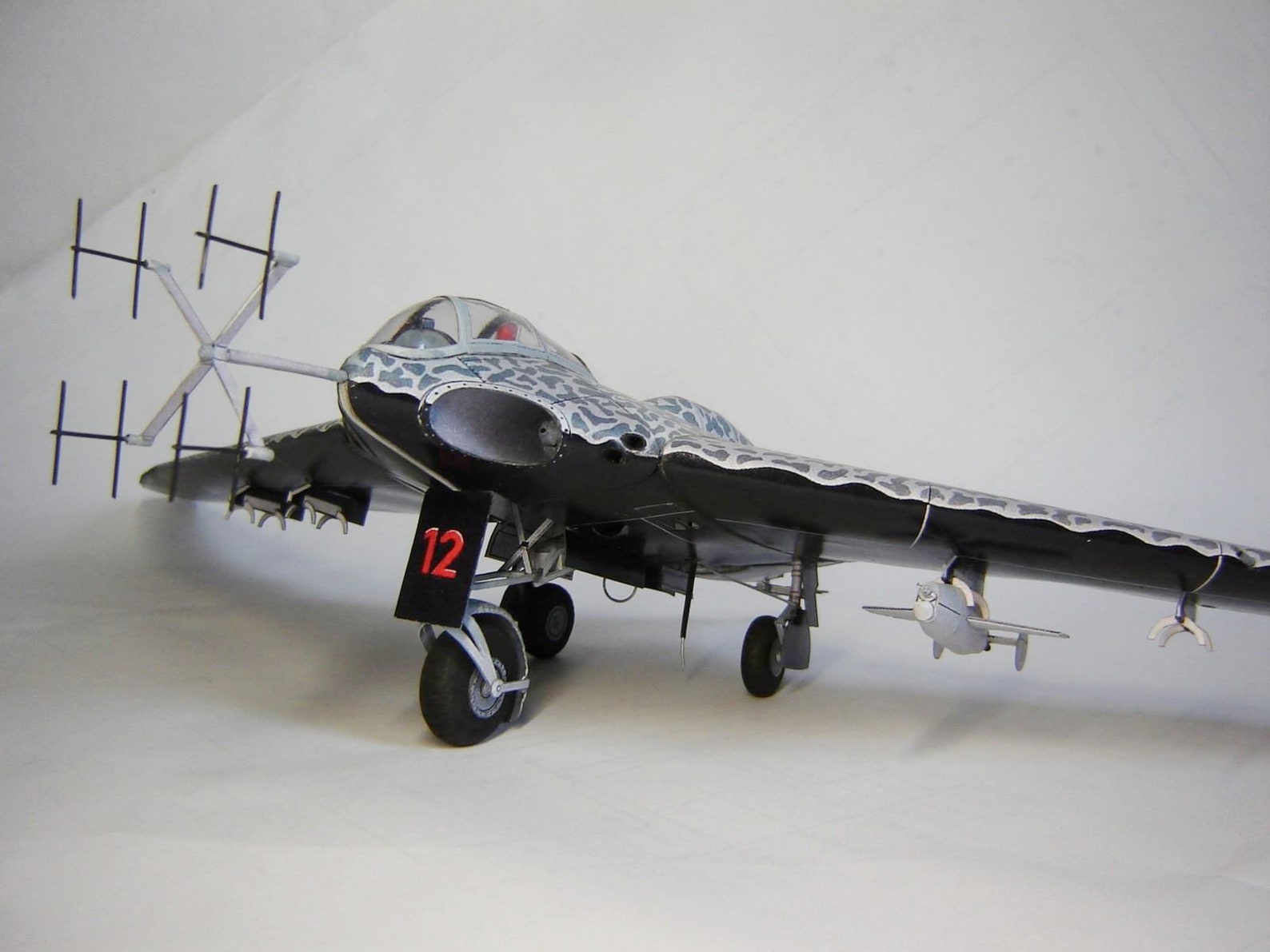 Papercraft Kit Ho 229 Bomber Airplane 3d Paper Model Crafting Kit PDF ...