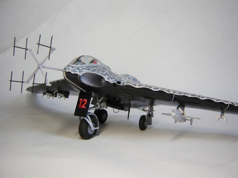 Papercraft Kit Ho 229 Bomber Airplane 3d Paper Model Crafting Kit PDF ...