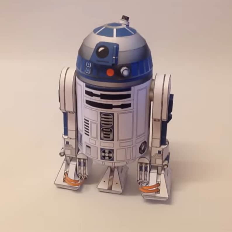 Papercraft Star Wars R2-D2 3d Paper Model Crafting Kit PDF Plans to ...
