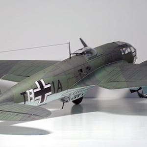 Papercraft Kit Heinkel He 111 Airplane 3d Paper Model Crafting Kit PDF ...
