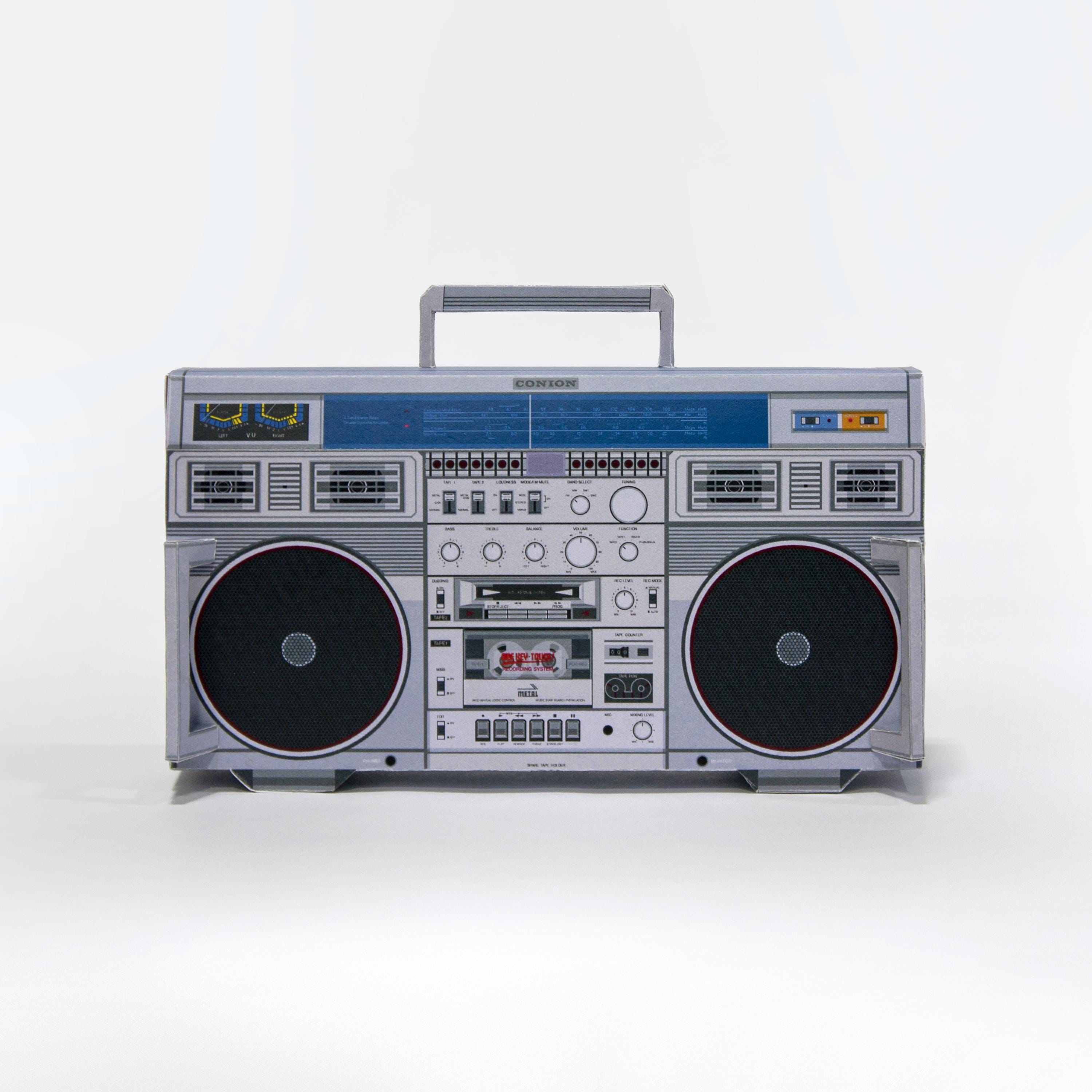 Papercraft Kit Old School Devices Computer Console Jukebox 50+ Pack ...