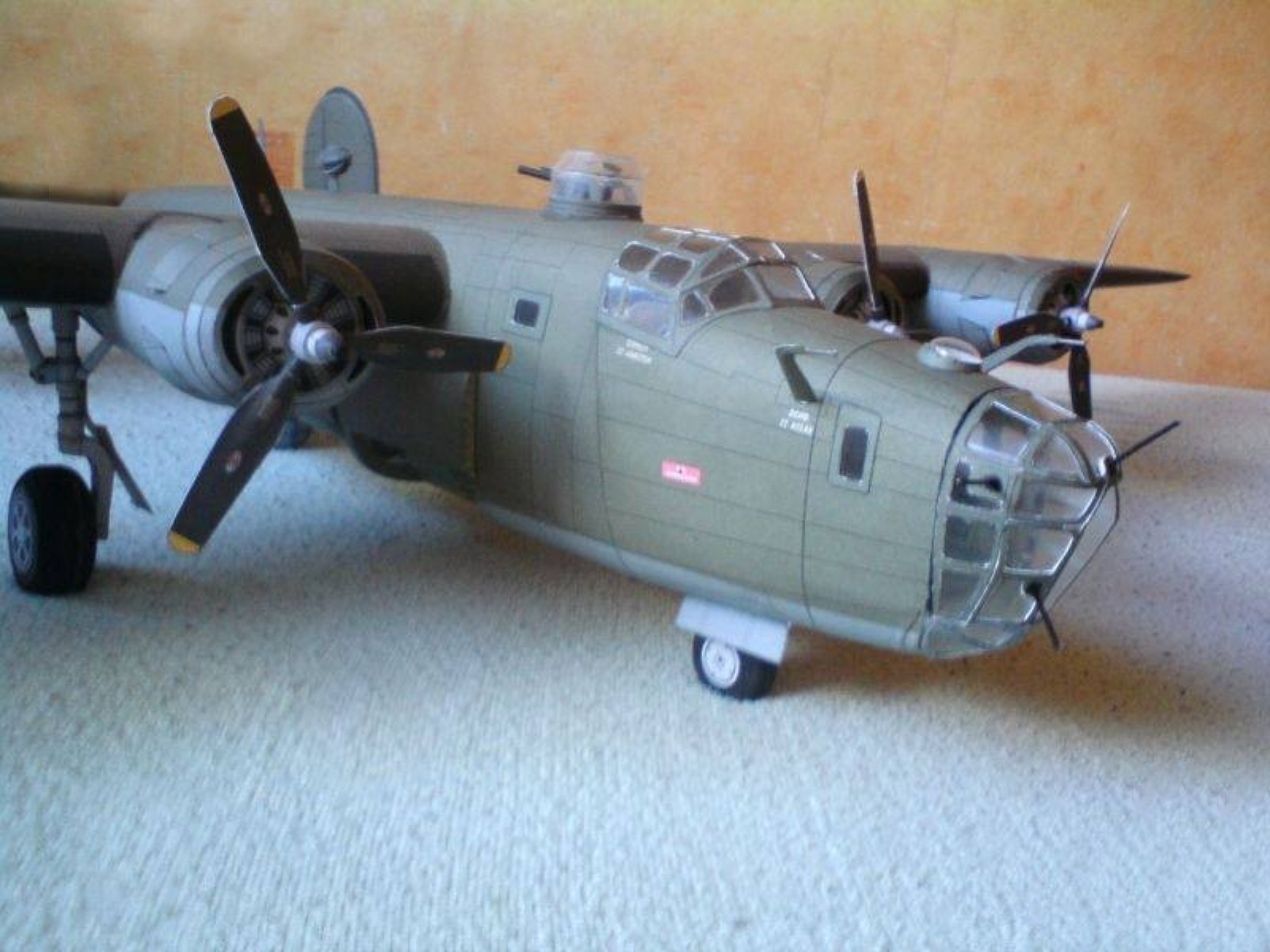 Papercraft Kit B-24 Liberator Airplane 3d Paper Model Crafting Kit PDF ...