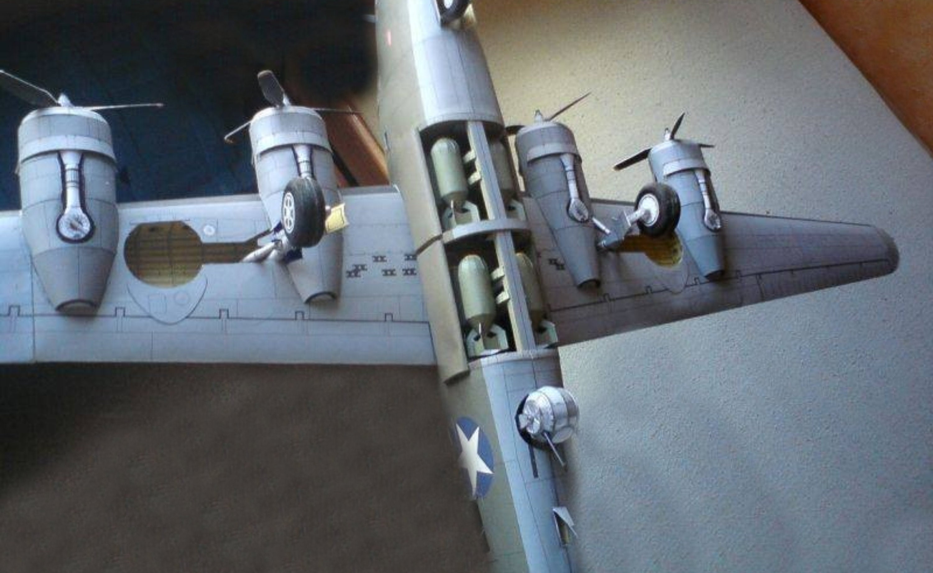 Papercraft Kit B-24 Liberator Airplane 3d Paper Model Crafting Kit PDF ...