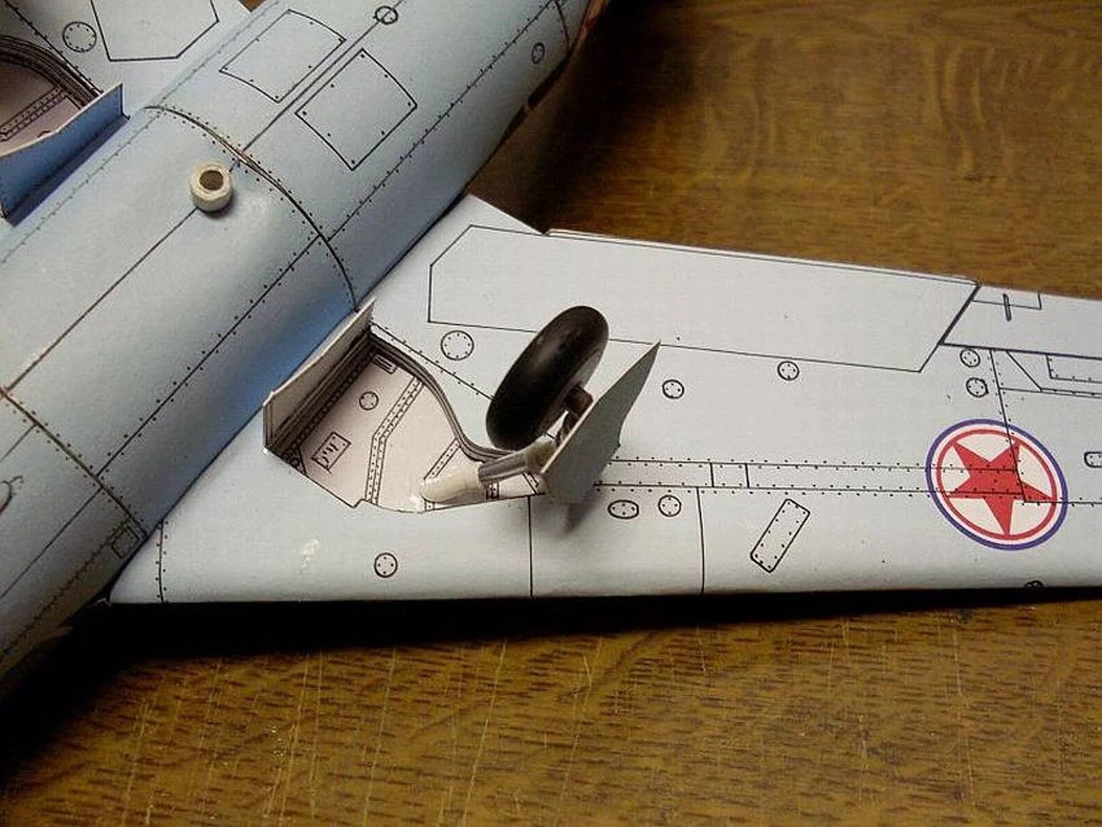 Papercraft Kit F-86 Saber Airplane 3d Paper Model Crafting Kit PDF ...