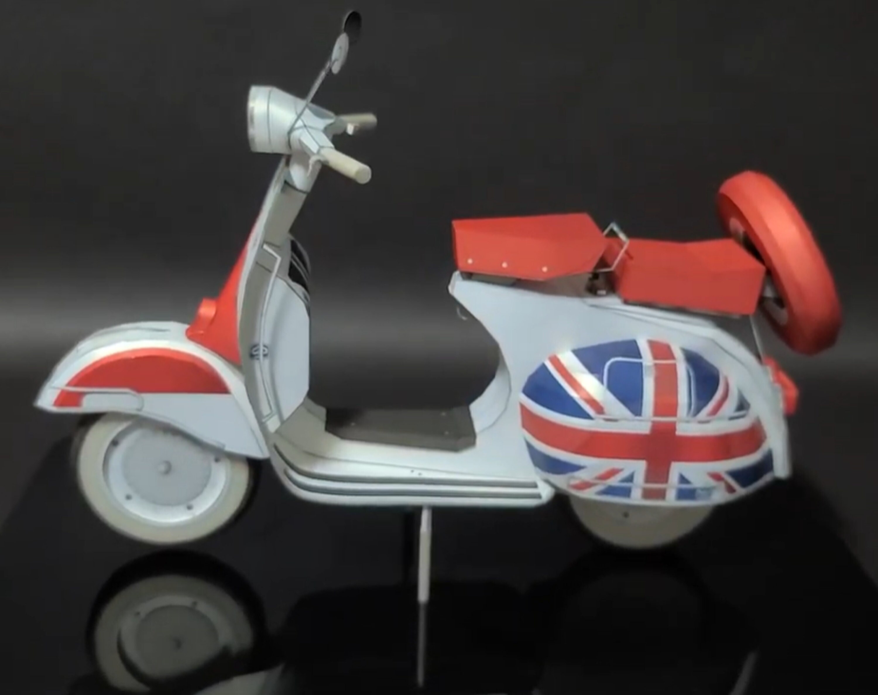 Papercraft Kit Vespa 150 Scooter 3d Paper Model Moped Crafting Kit PDF ...
