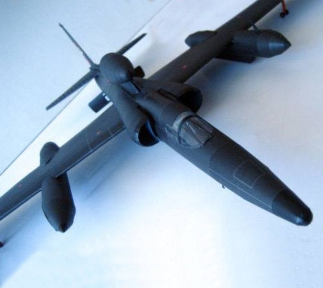 Papercraft Kit U-2 Skunkworks Airplane 3d Paper Model Crafting Kit PDF ...