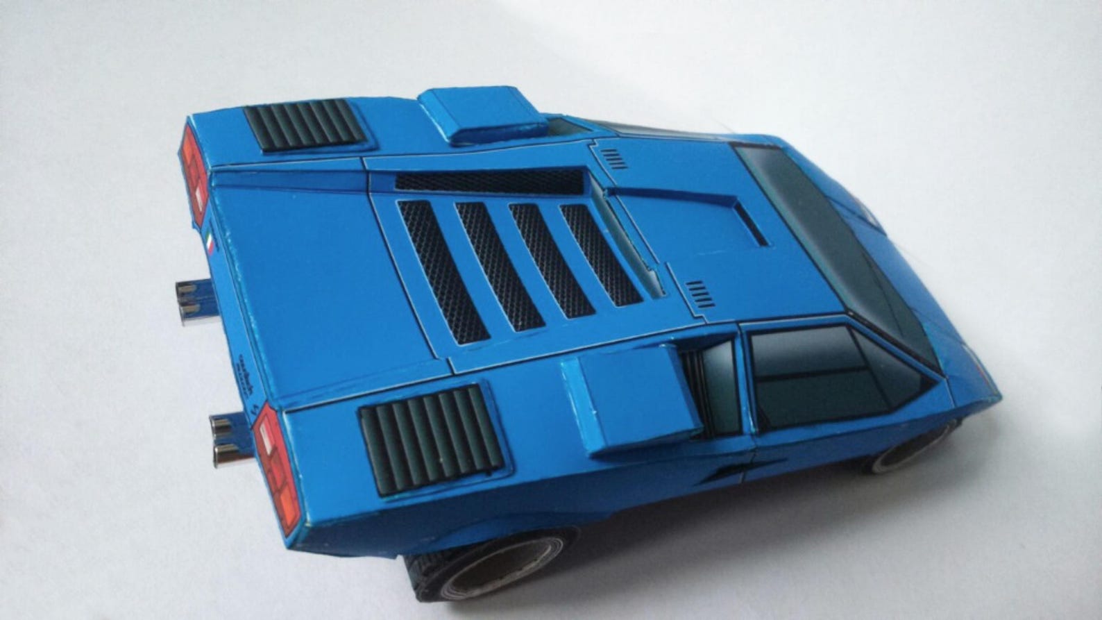 Papercraft Kit Lamborghini Countach Car 3d Paper Model Crafting Kit PDF ...