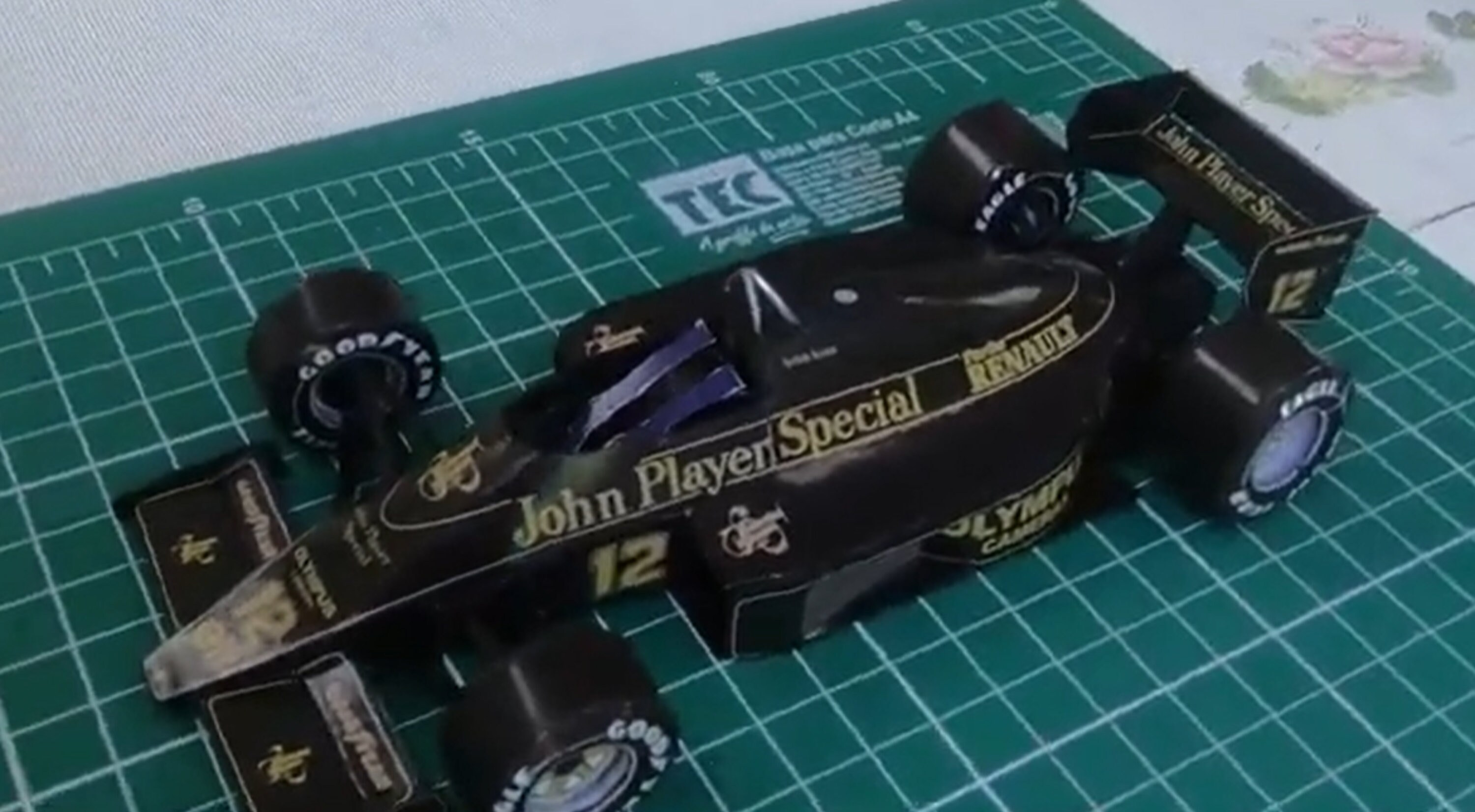 Papercraft Kit F1 Lotus 95T Race Car 3d Paper Model Crafting Kit PDF ...
