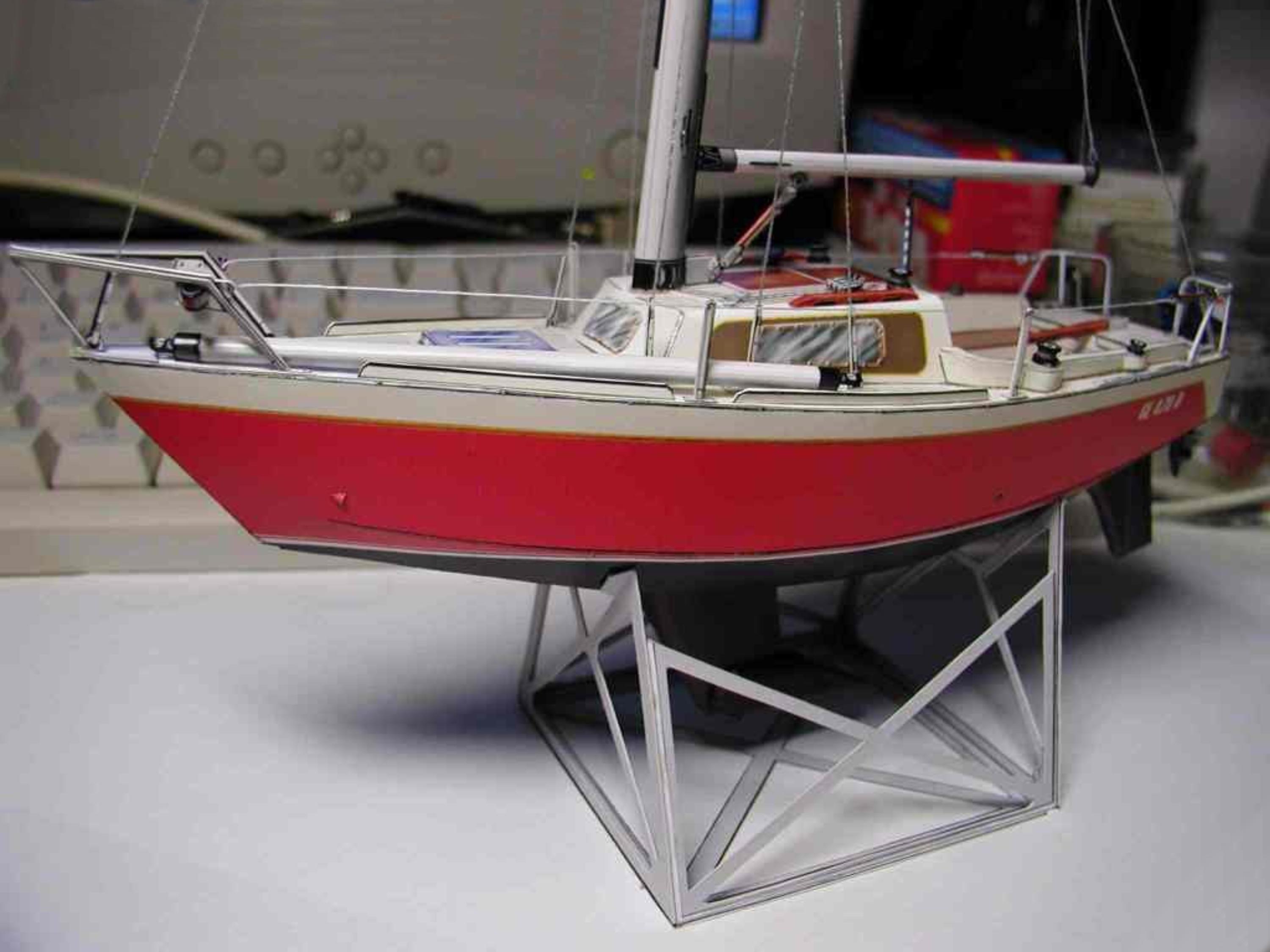 Papercraft Kit Sailboat 3d Paper Model Crafting Kit PDF Plans to Print ...