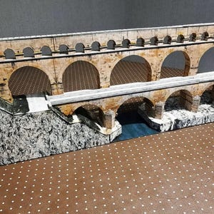 Papercraft Kit Pont Du Gard Ancient Roman Aqueduct Bridge 3d Paper ...