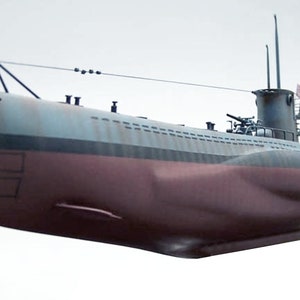 Papercraft Kit VII-A U-boat Submarine 3d Paper Model Crafting Kit PDF ...