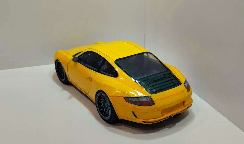 Papercraft Kit Porsche 911 GT3 Car 3d Paper Model Crafting Kit PDF ...