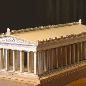 Papercraft Kit Parthenon Athenian Acropolis Greece 3d Paper Model Crafting Kit PDF Plans to ...