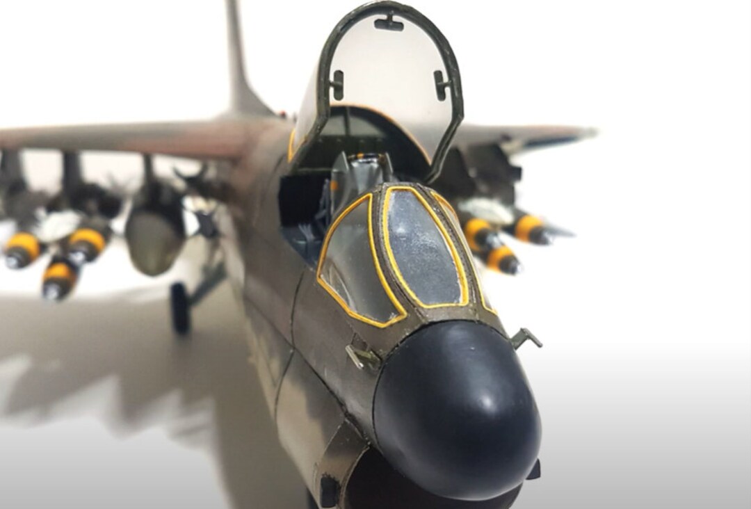 Corsair II Airplane, 3d Paper Model Kit. PDF File With Plans to Print ...