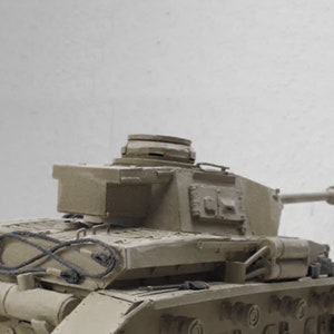 Papercraft Kit Panzer IV Tank 3d Paper Model Crafting Kit PDF Plans to ...