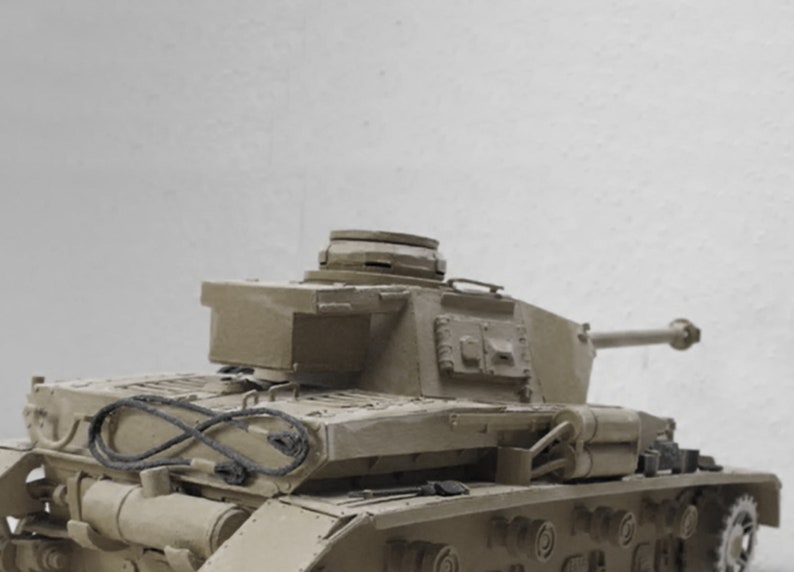 Papercraft Kit Panzer IV Tank 3d Paper Model Crafting Kit PDF Plans to ...