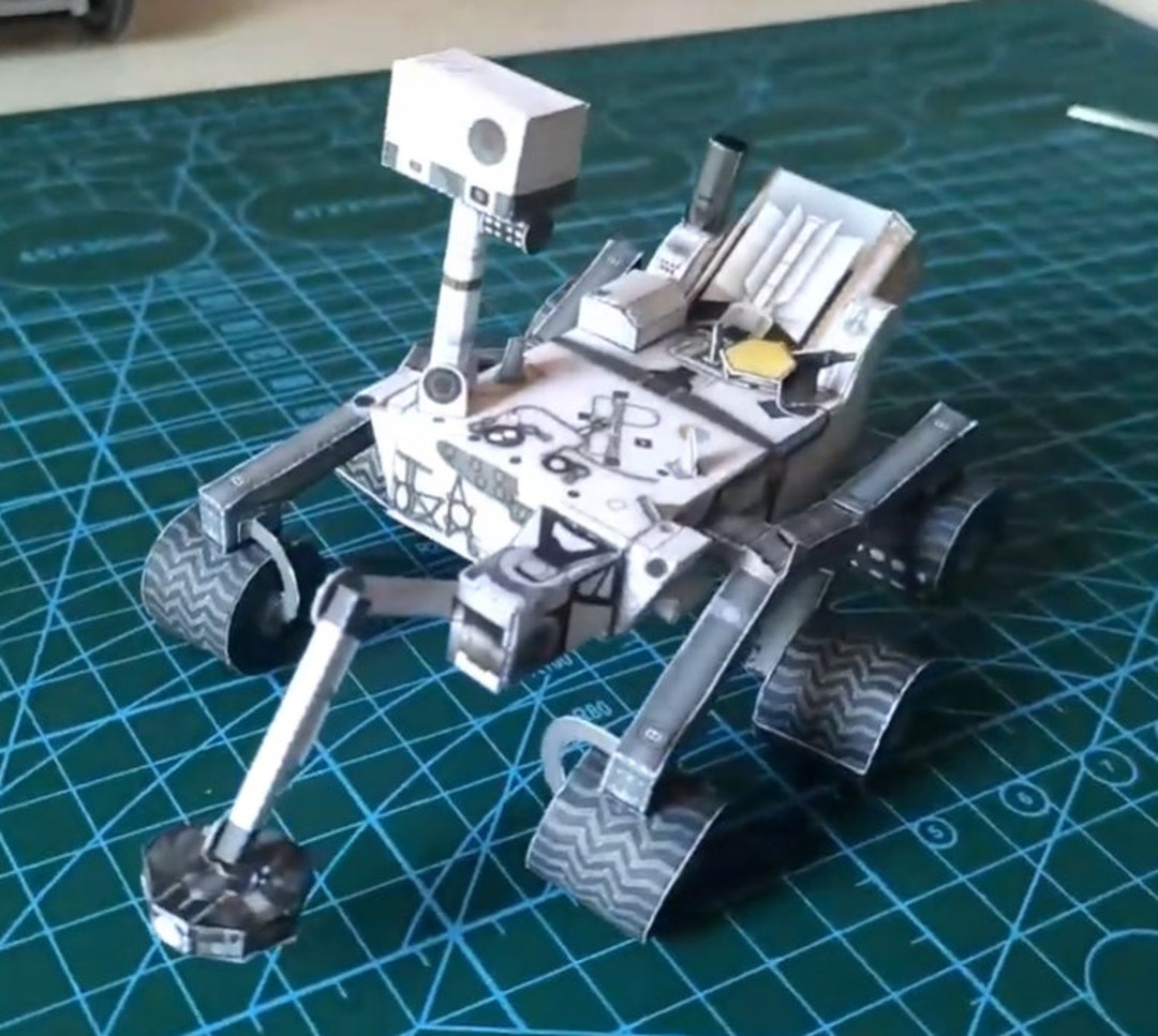 Mars Rover Curiosity 3d Paper Model Kit PDF File With Plans to Print ...