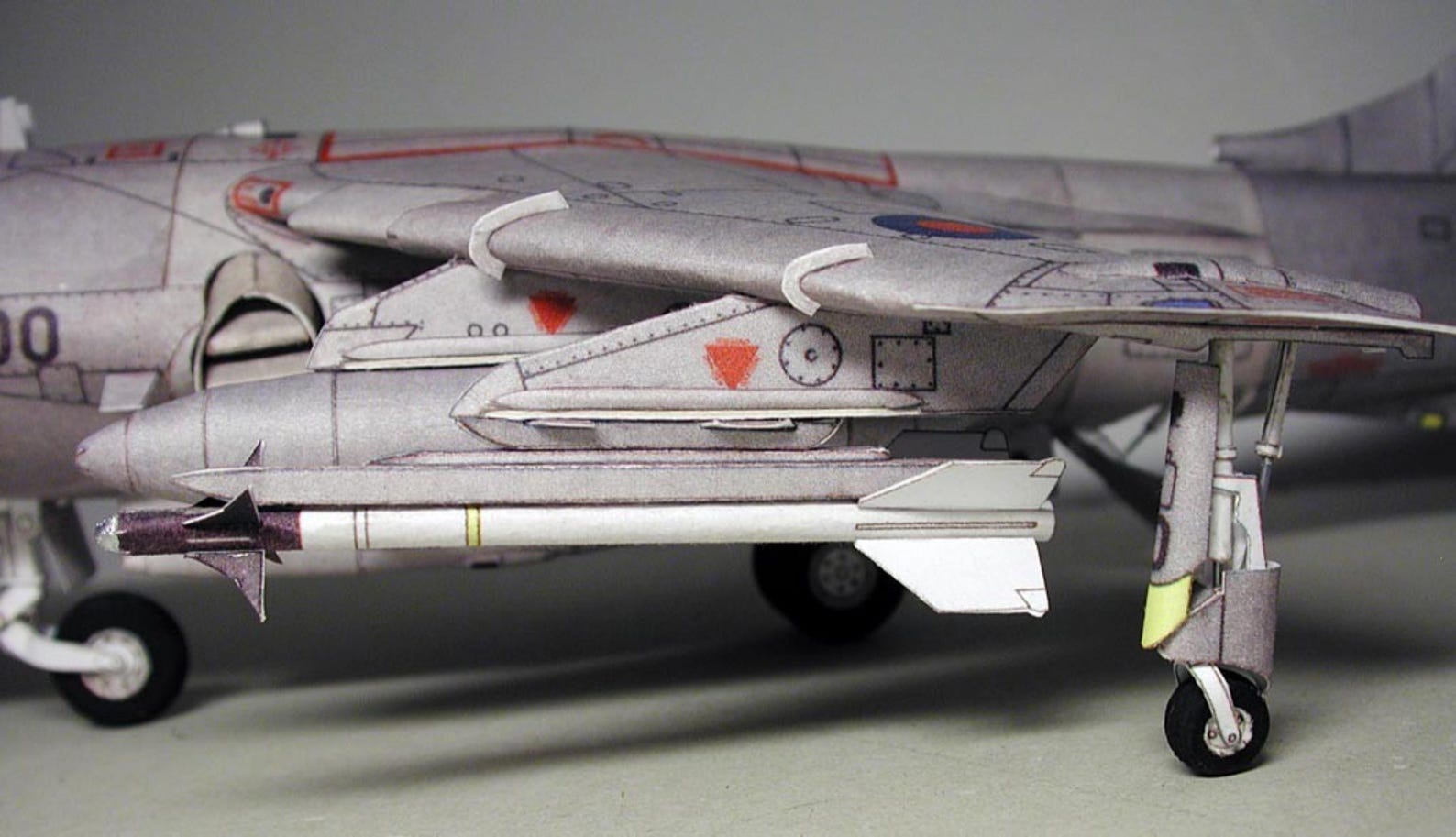 Papercraft Kit Harrier Jet 3d Paper Model Crafting Kit PDF Plans to ...