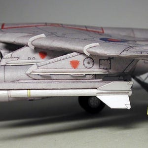 Papercraft Kit Harrier Jet 3d Paper Model Crafting Kit PDF Plans to ...
