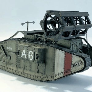 Papercraft Kit Mark IV British WWI Tank 3d Paper Model Crafting Kit PDF ...