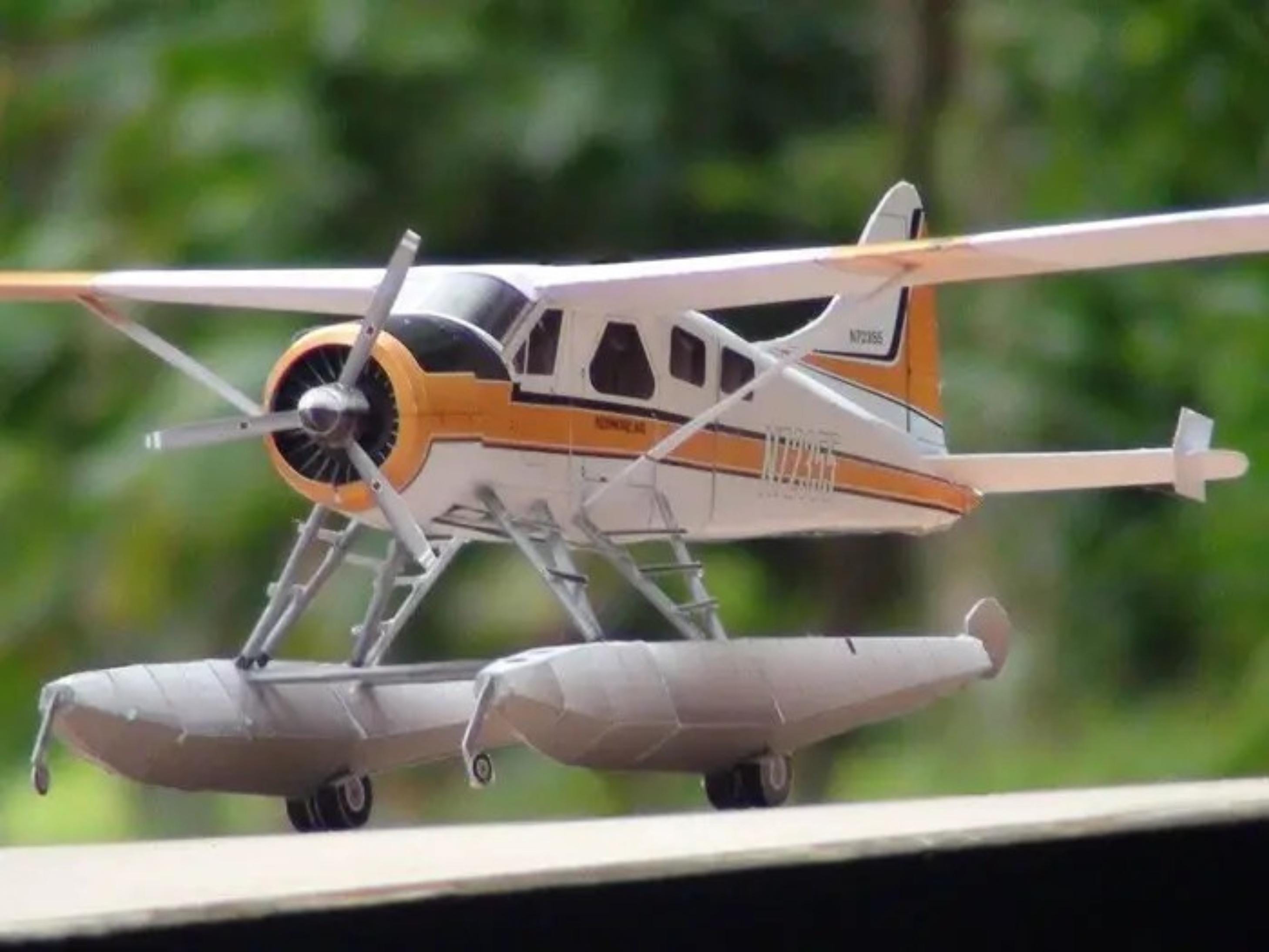 Papercraft Kit DHC-2 Beaver De Havilland Canada Airplane 3d Paper Model ...