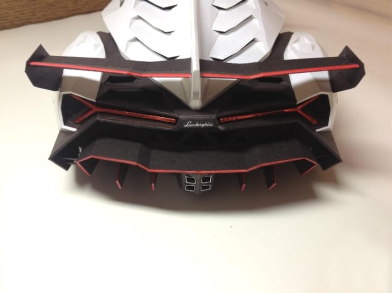 Papercraft Kit Lamborghini Veneno Car 3d Paper Model Crafting Kit PDF ...
