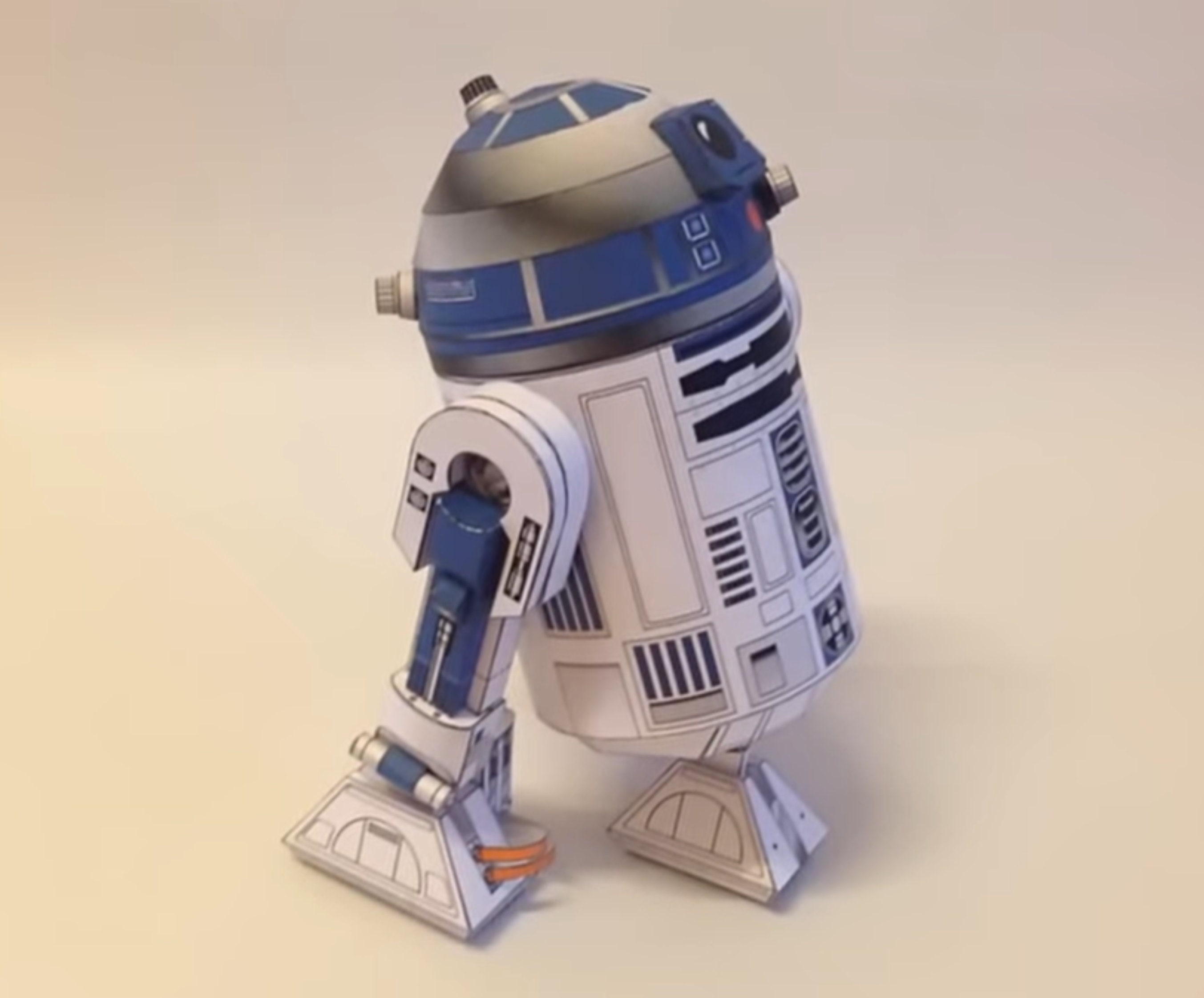 Papercraft Star Wars R2-D2 3d Paper Model Crafting Kit PDF Plans to ...