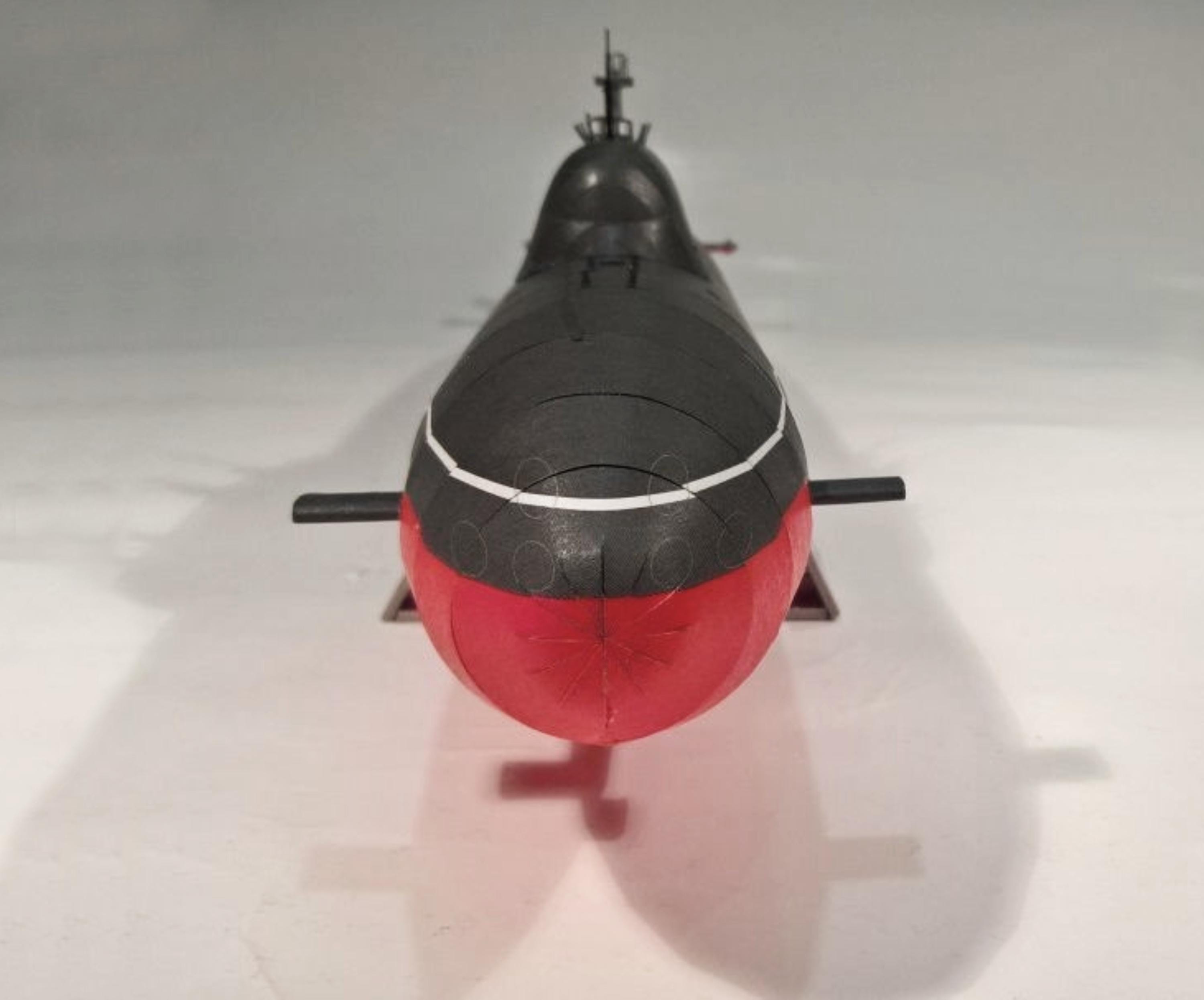 Papercraft Kit Akula Submarine 3d Paper Model Crafting PDF Plans DIY ...