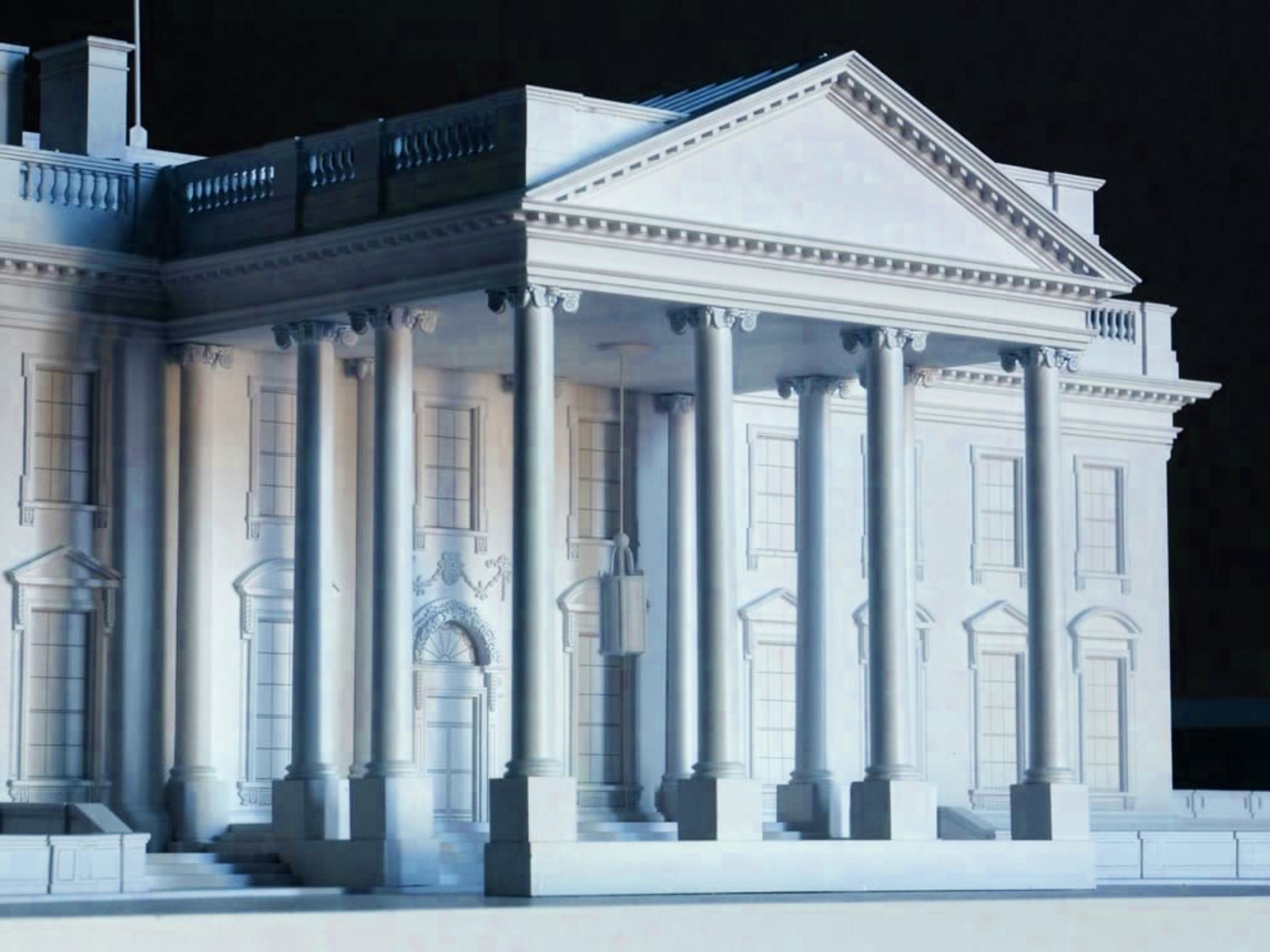 Papercraft Kit US White House 3d Paper Model Crafting PDF Plans DIY ...