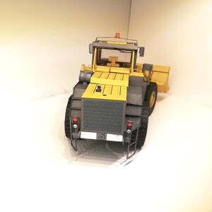 Papercraft Kit Bulldozer 3d Paper Model Crafting Kit PDF Plans to Print ...
