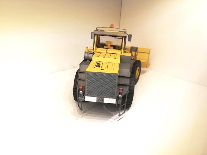 Papercraft Kit Bulldozer 3d Paper Model Crafting Kit PDF Plans to Print ...