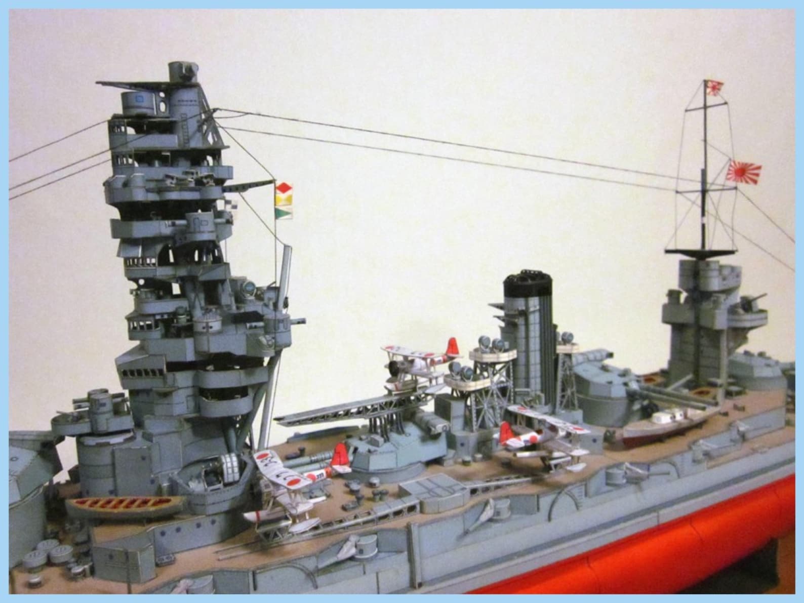Papercraft Kit Fuso Dreadnought Battleship 3d Paper Model Crafting Kit ...