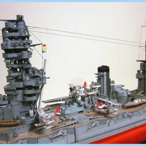 Papercraft Kit Fuso Dreadnought Battleship 3d Paper Model Crafting Kit ...