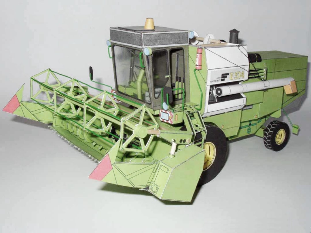 Papercraft Kit Combine Fortschritt E-514 3d Paper Model Crafting Kit ...