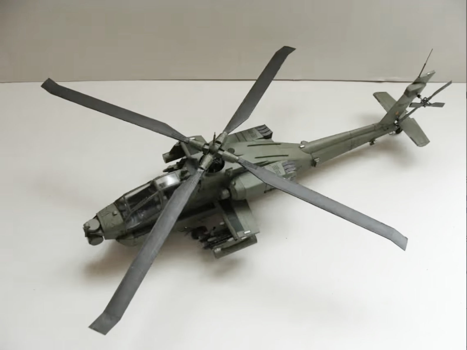 Papercraft Kit Apache Helicopter 3d Paper Model Crafting Kit PDF Plans ...