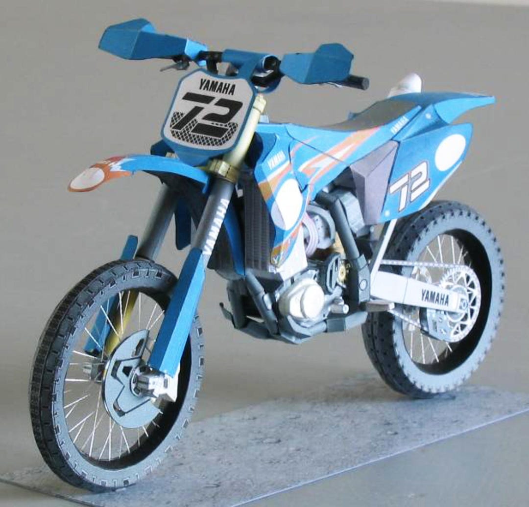 Papercraft Kit YZ450FM Yamaha Motorcycle Motocross 3d Paper Model ...