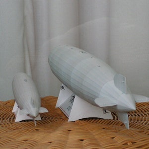Papercraft Kit Zeppelin 3d Paper Model Crafting Kit PDF Plans to Print ...
