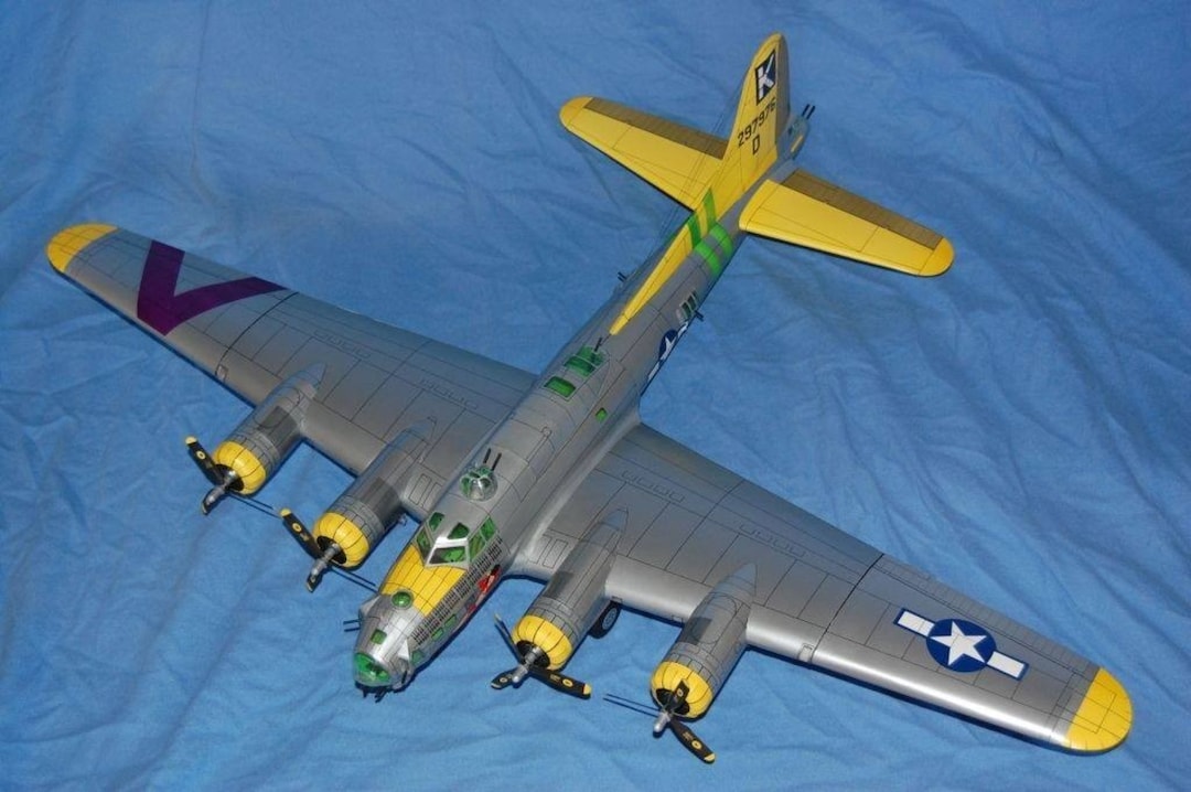 Papercraft Kit Boeing B-17 Airplane 3d Paper Model Crafting Kit PDF ...