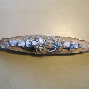 Papercraft Kit USS Arizona Battleship 3d Paper Model Crafting Kit PDF ...