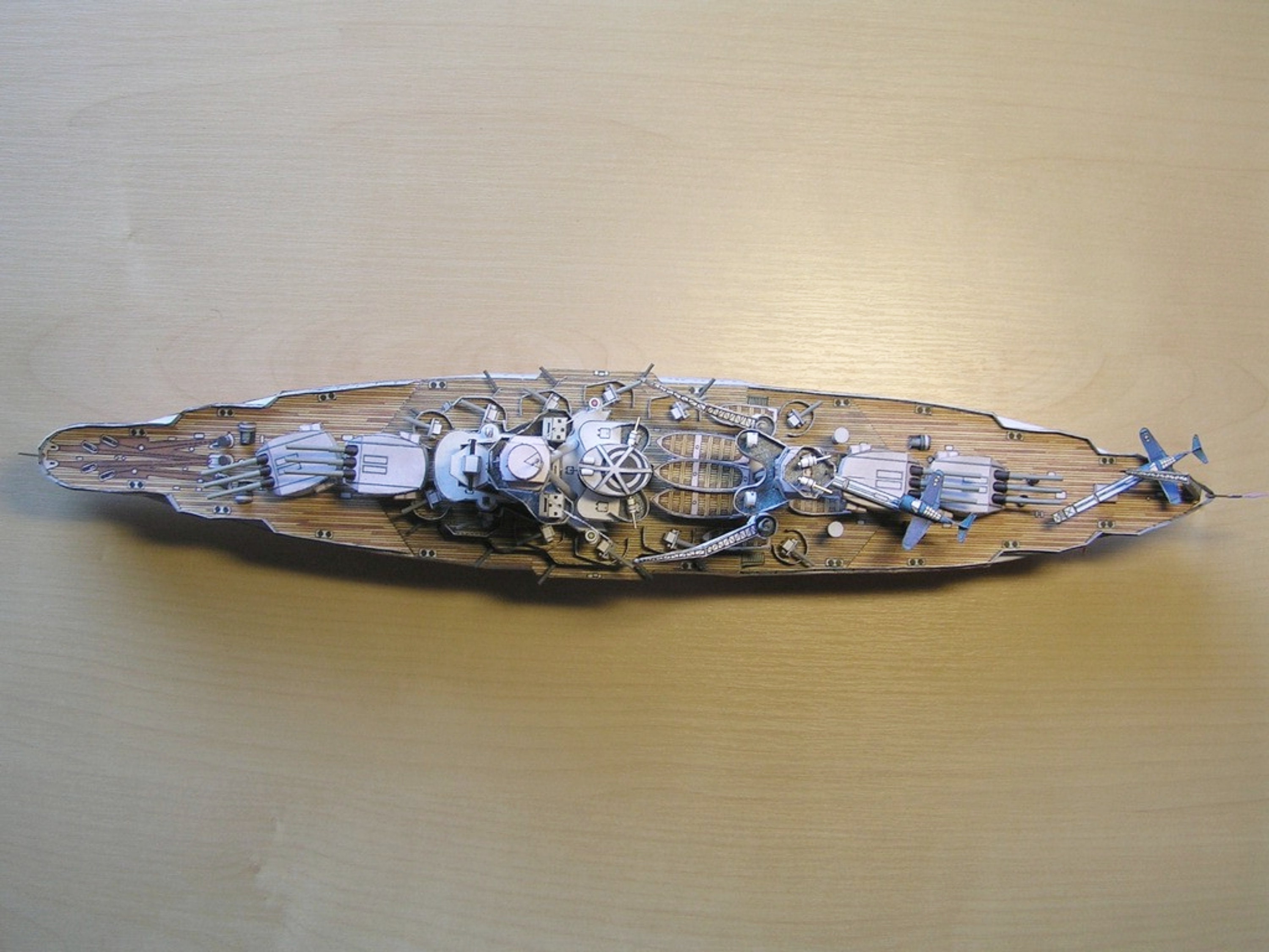 Papercraft Kit USS Arizona Battleship 3d Paper Model Crafting Kit PDF ...