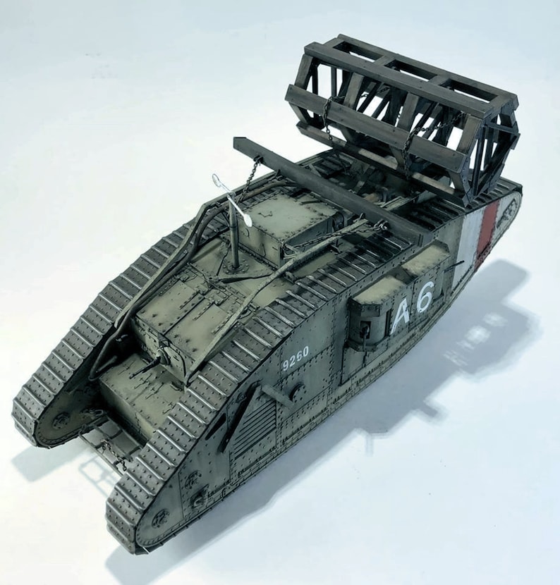 Papercraft Kit Mark IV British WWI Tank 3d Paper Model Crafting Kit PDF ...