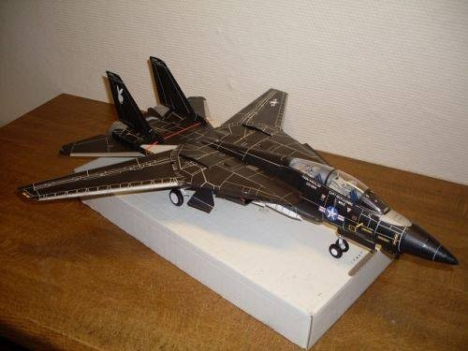 Papercraft Kit F-14 Tomcat Airplane 3d Paper Model Crafting Kit PDF ...